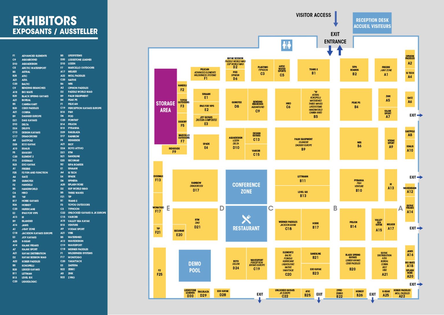 Floorplan 2025 - The Paddle Sport Show